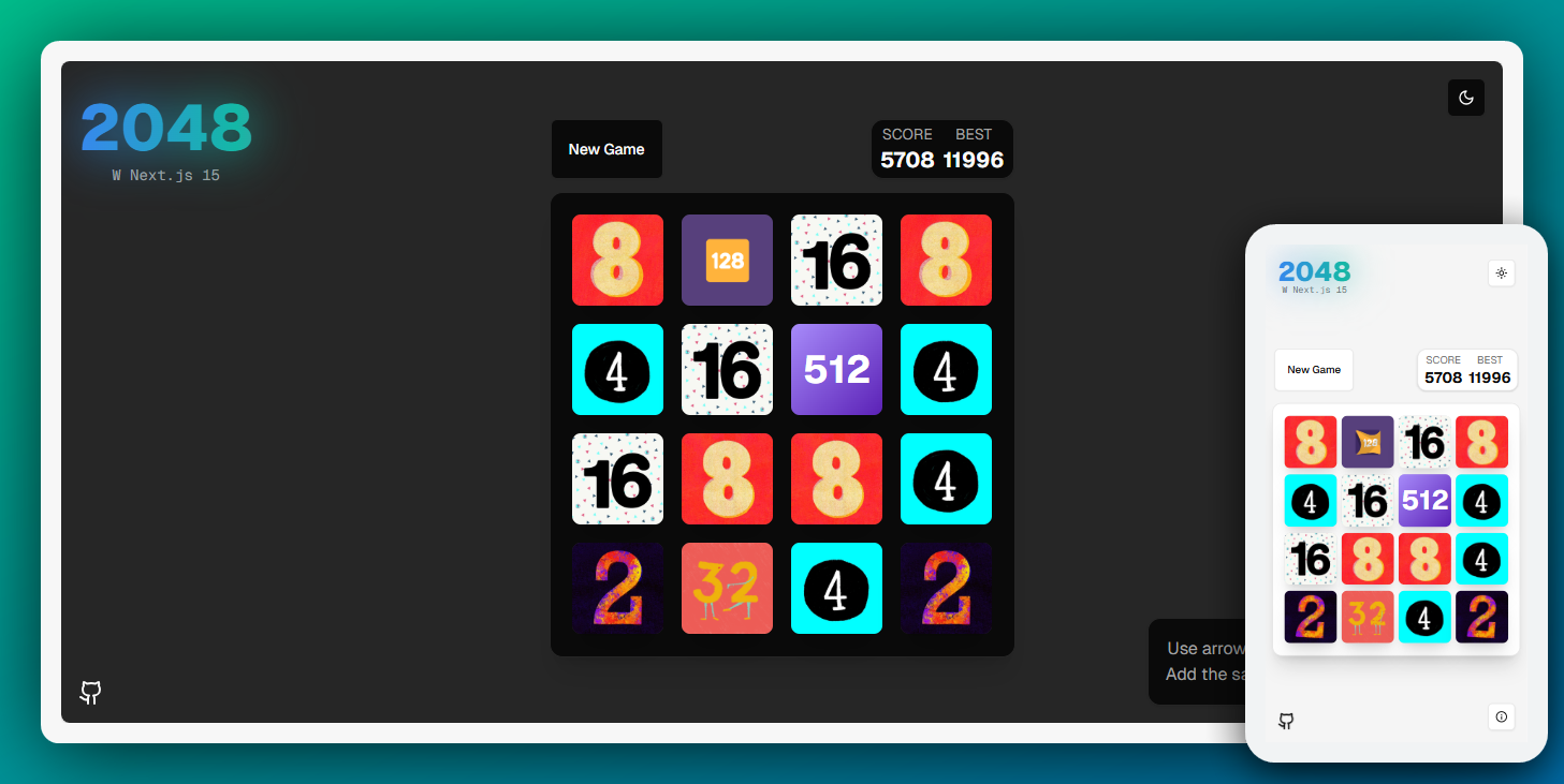 2048 with Next.js 15